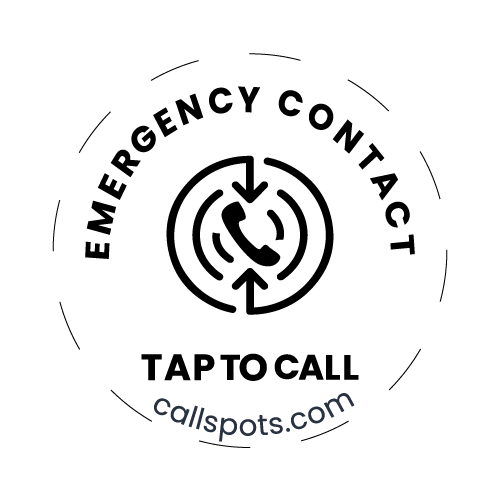 Emergency Contact in White | Call Spots